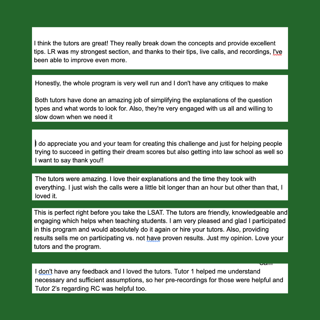 THE LSAT CHALLENGE – Topping the Curve